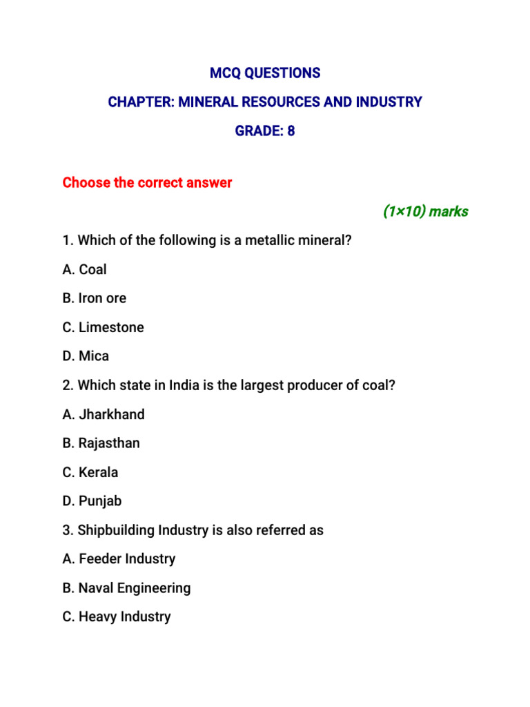 MCQ Questions | PDF