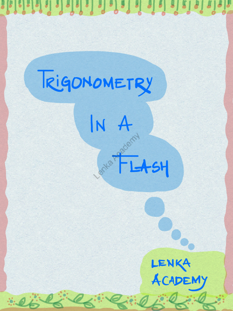 Trigonometry Flashcards Watermark | PDF