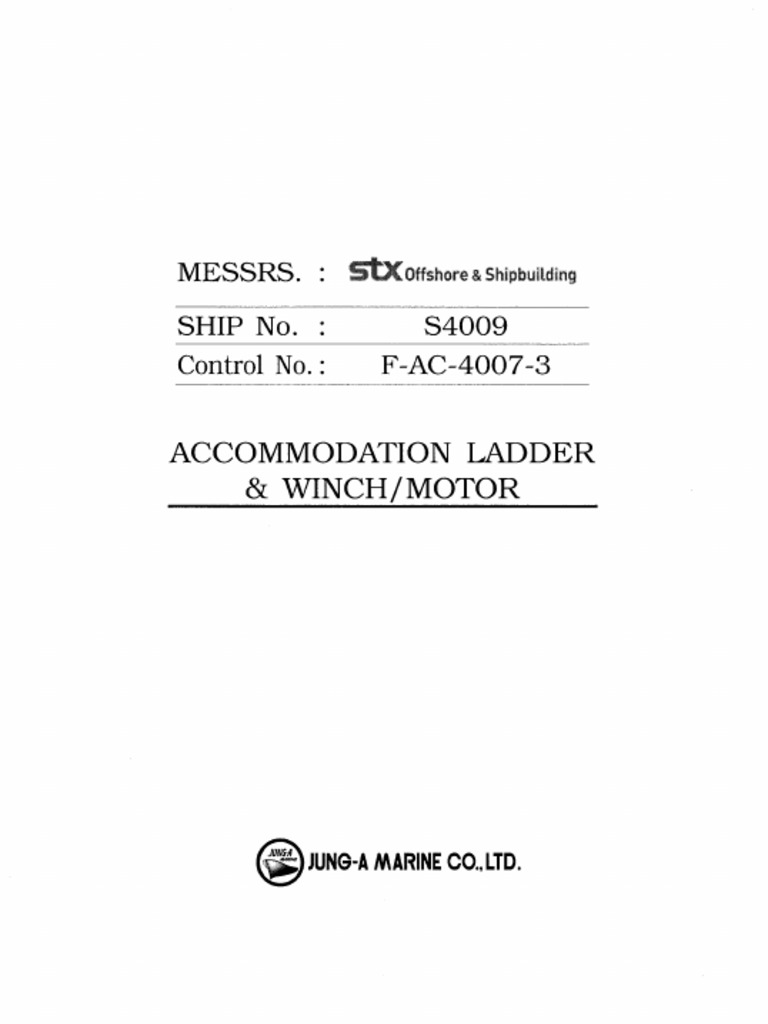 Hf26-Accommodation Ladder & Winch | PDF