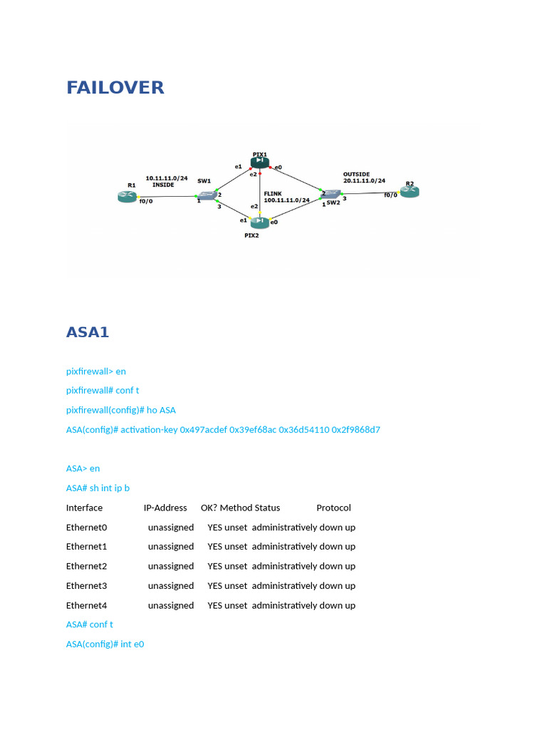 Failover 1 | PDF | Ip Address | Local Area Network
