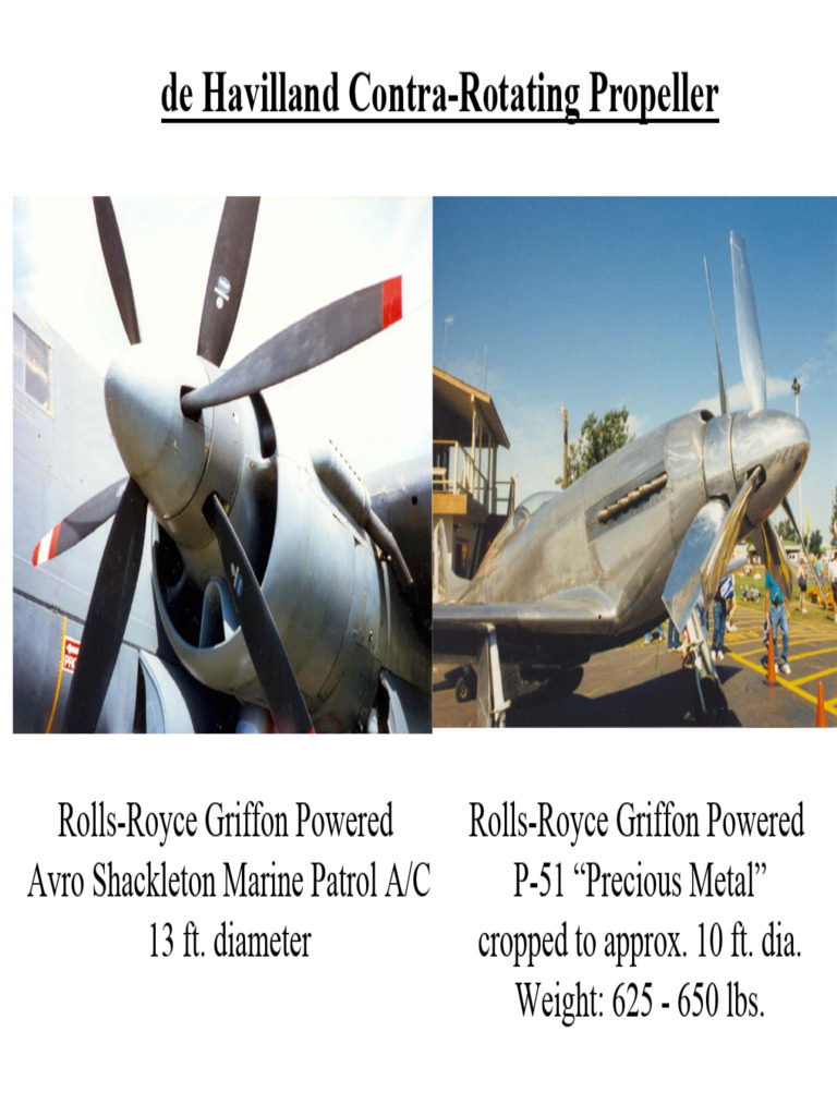 de Havilland Contra-Rotating Propeller Overview | PDF