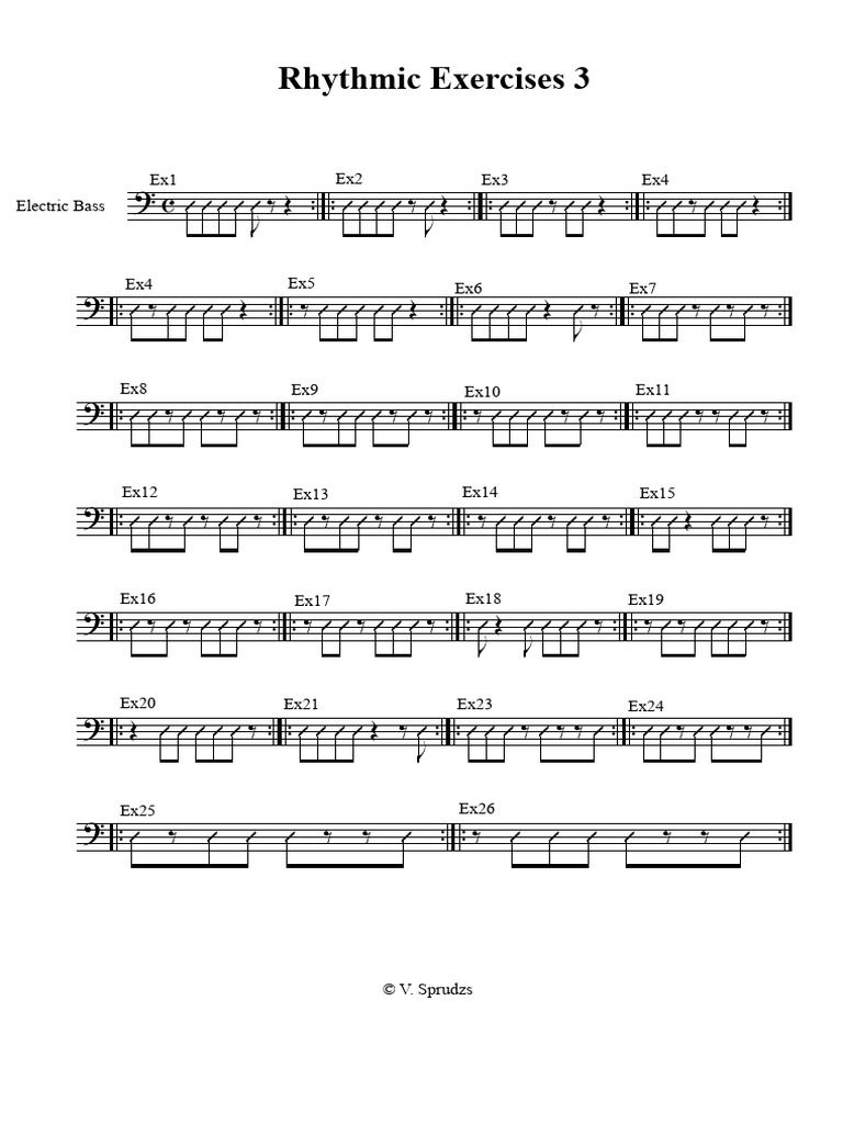 Rhythmic Exercises 3 | PDF