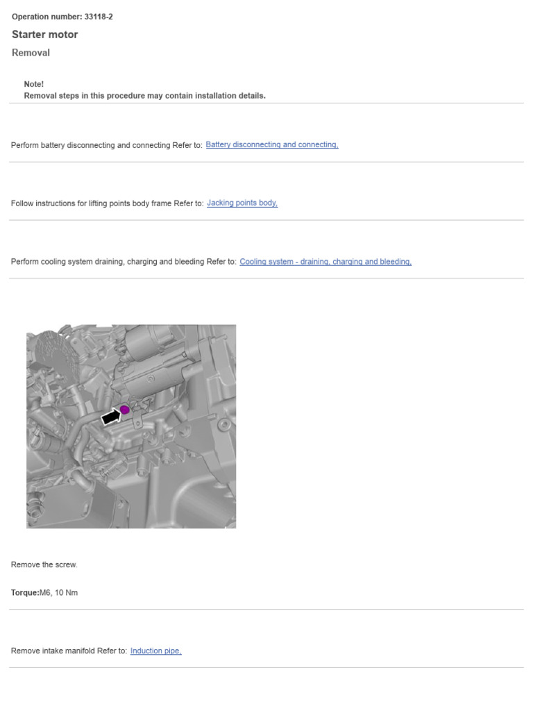Starter Motor 2 | PDF