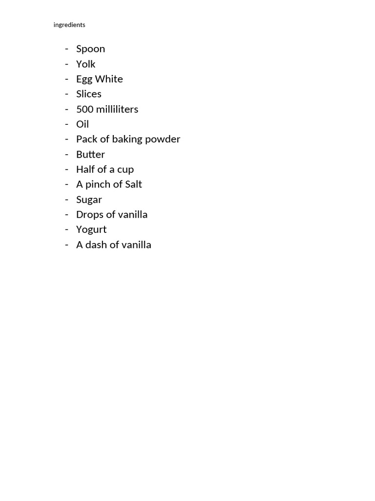 Steps and How To Make A Cake | PDF