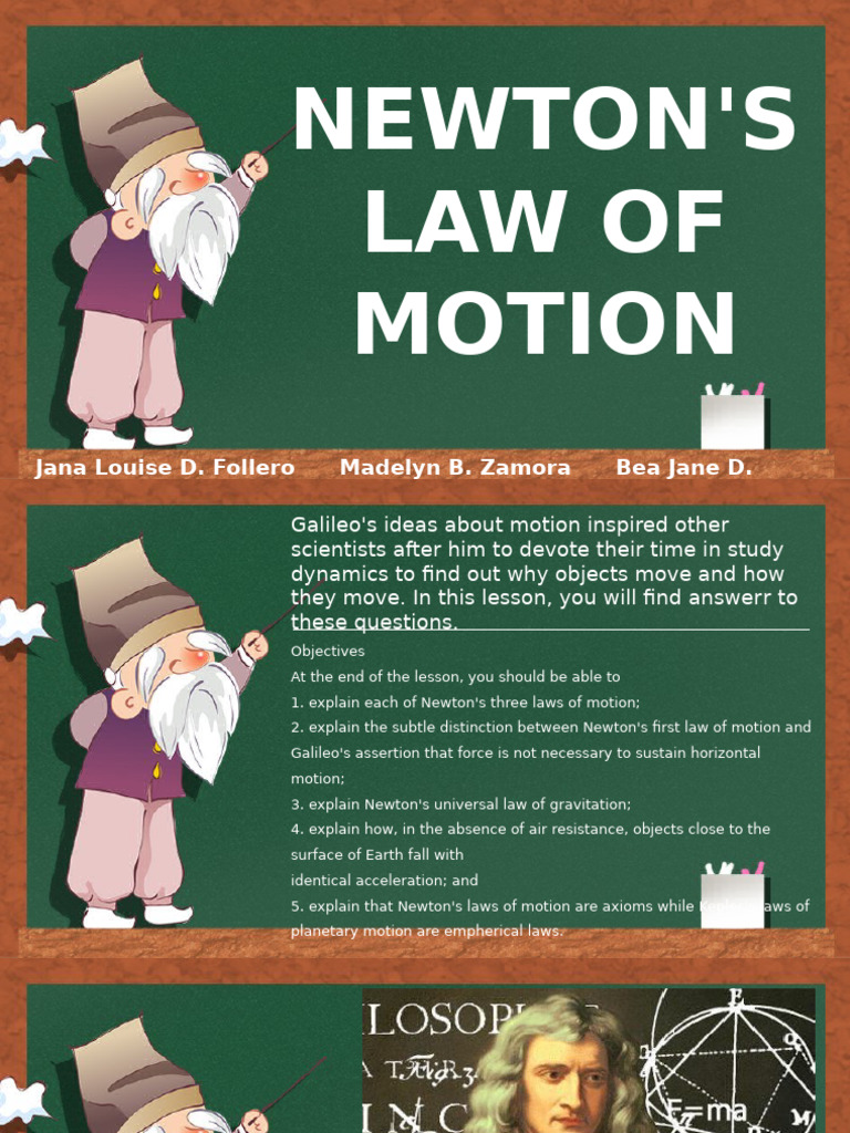 Newton's Law of Motion | PDF | Force | Inertia