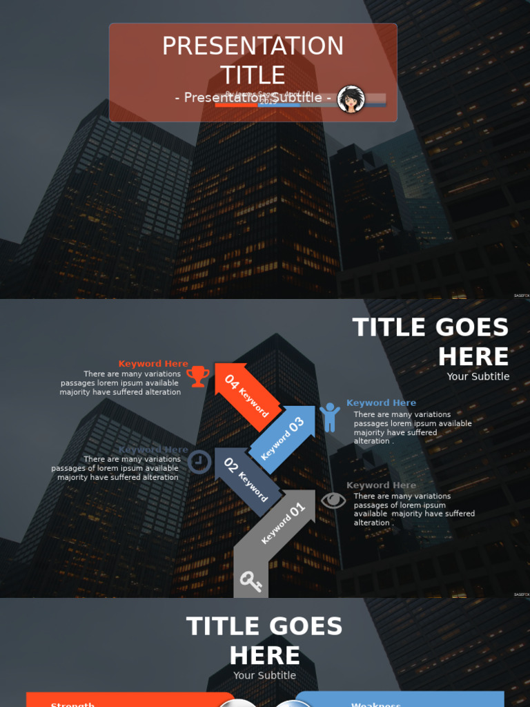 Buildings PowerPoint by SageFox v37.04104 | PDF | Icon (Computing ...