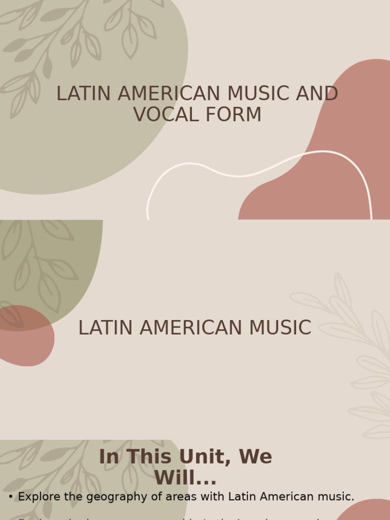 Latin American Music and Cal Form - 042751 | PDF | Songs | Singing