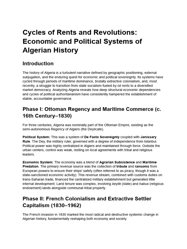 Cycles of Rents and Revolutions - Economic and Political Systems of ...