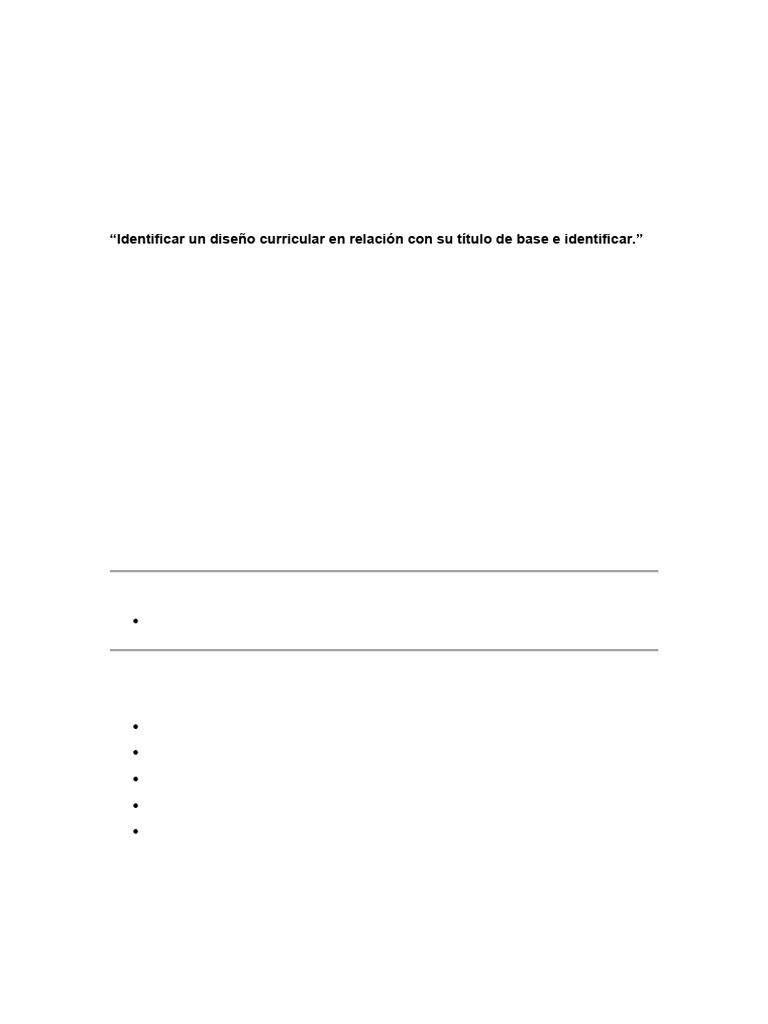 Evaluación Integradora Final - Curriculum | PDF