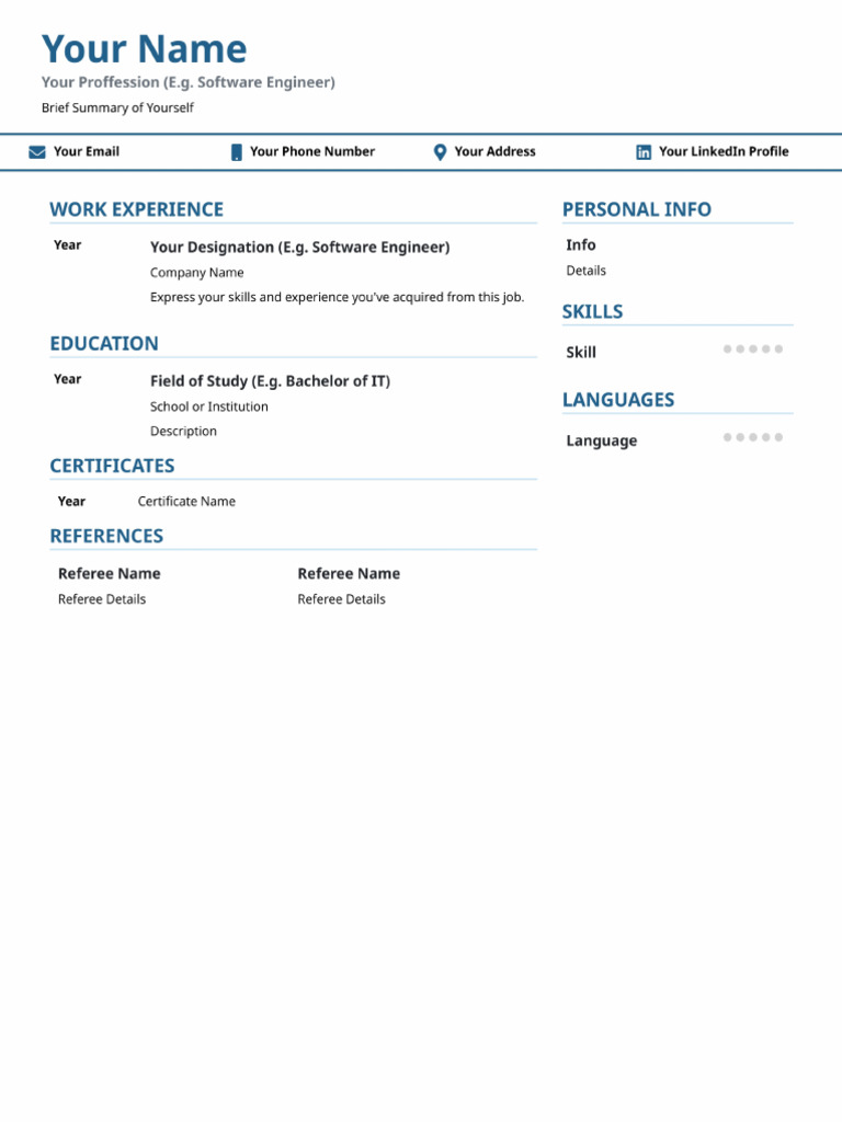 CV - Letter | PDF