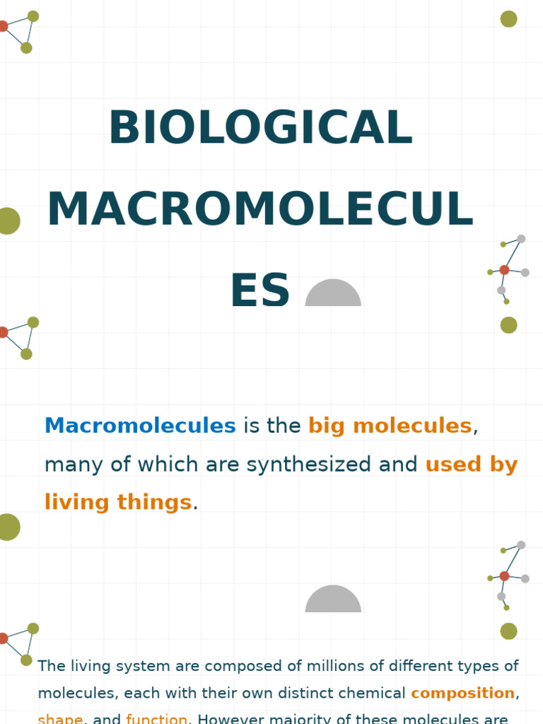 Lesson 4 Macromolecules | PDF | Carbohydrates | Glucose