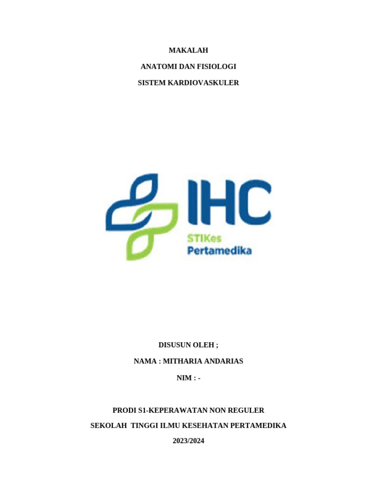 Makalah Anfis Sistem Kardiovaskuler | PDF
