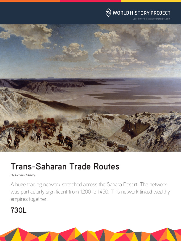 Trans-Saharan Trade Routes Overview | PDF | Sahara | West Africa