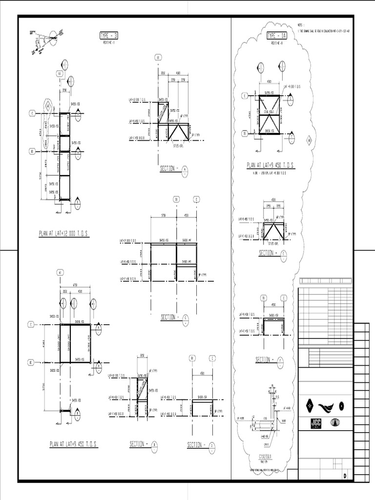 Structural Drawing LNG Loading Trestle Area 071-PRK-0041 | PDF