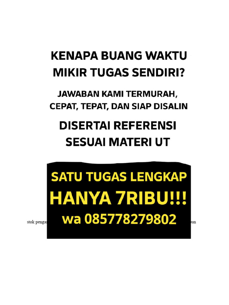 Pentingnya Safety Stock dalam Bisnis | PDF