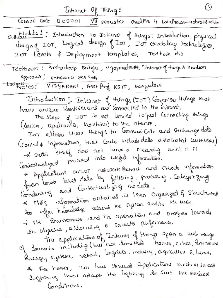 Mod 1 Notes | PDF
