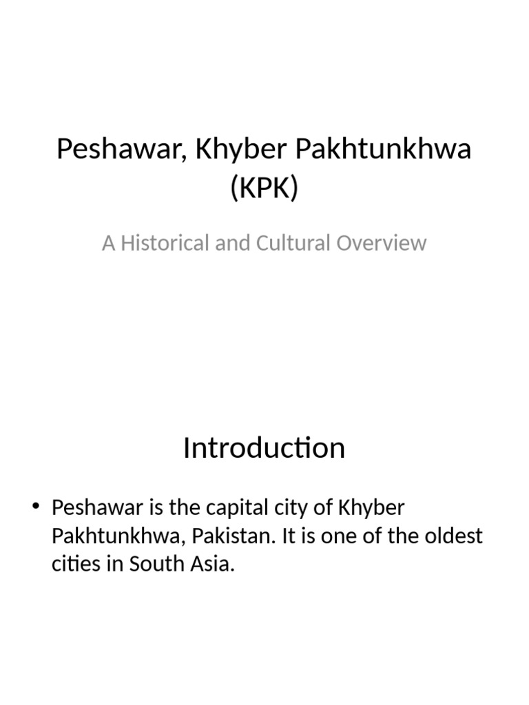 Peshawar: A Cultural and Historical Guide | PDF | Peshawar | Khyber ...