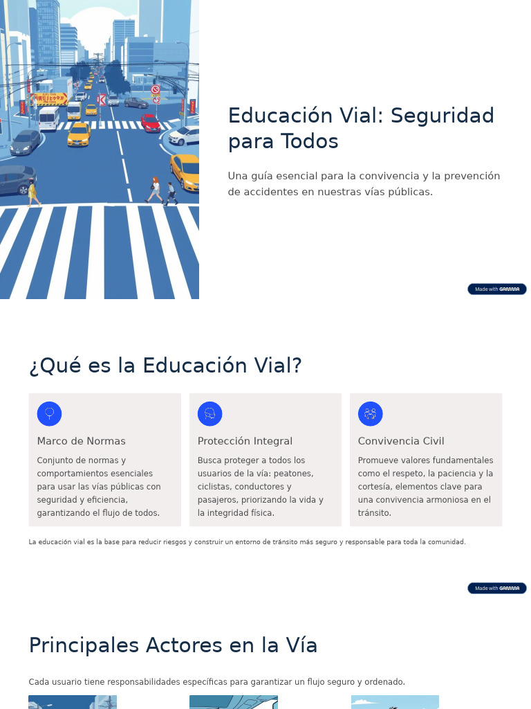 Educacion Vial Seguridad para Todos | PDF | Tráfico | Peatonal