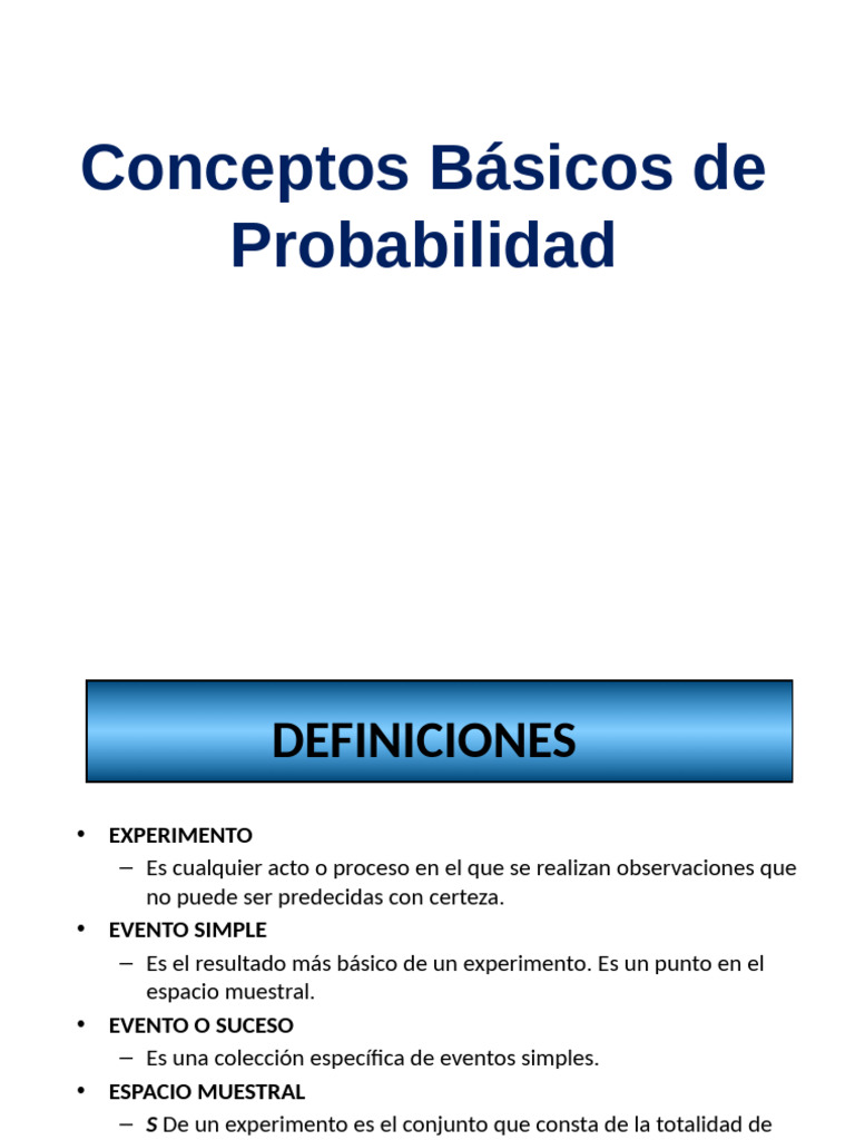Introducción a la Probabilidad Básica | PDF | Teoría de probabilidad ...