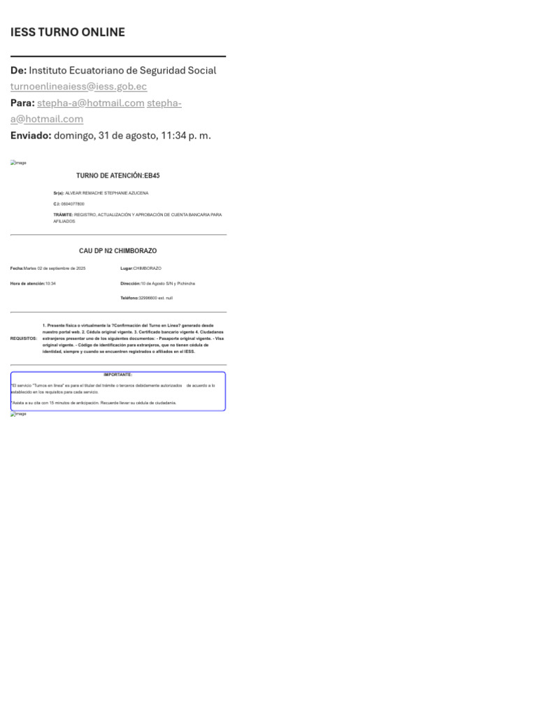 Documento de Outlook | PDF