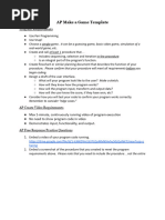 AP CSP Project Reference Template | PDF