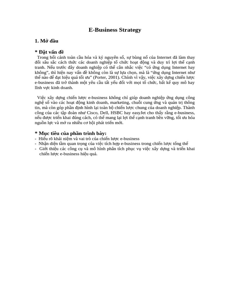 MoDau E-Business Strategy | PDF