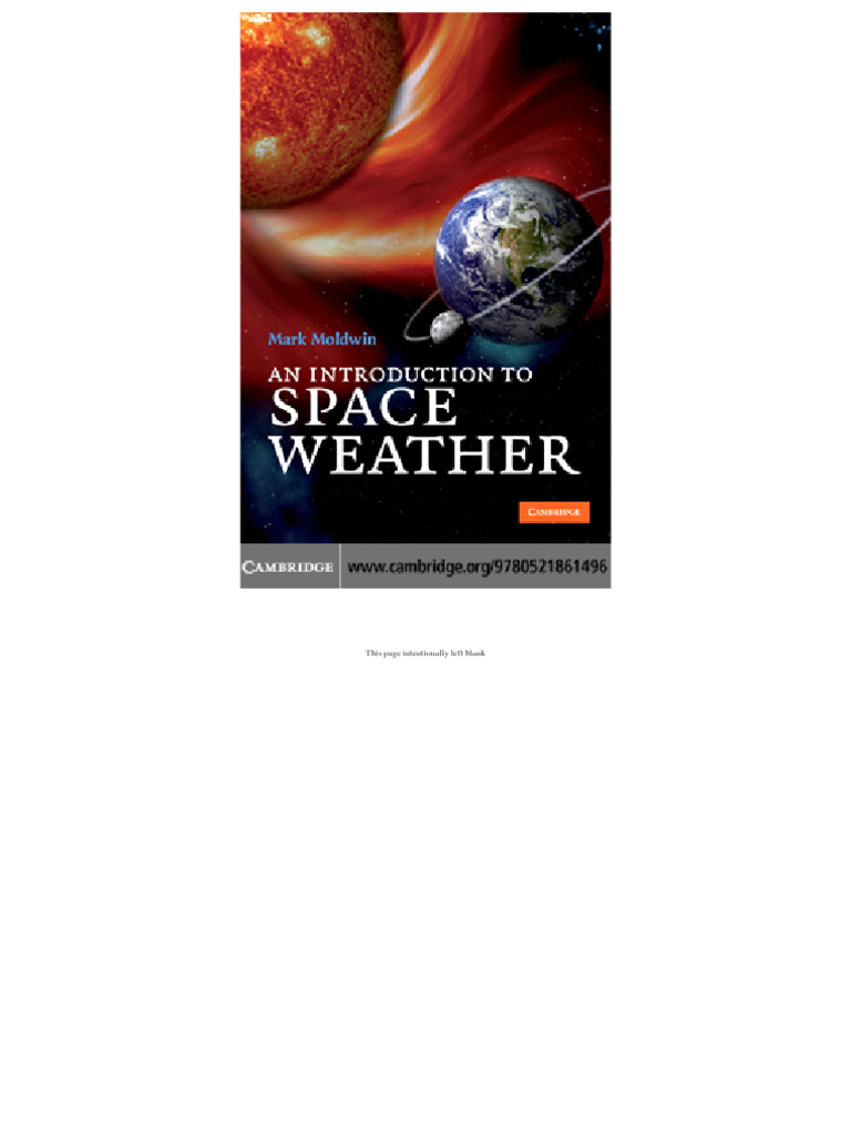 An Introduction To Space Weather - An Introduction To Space Weather | PDF
