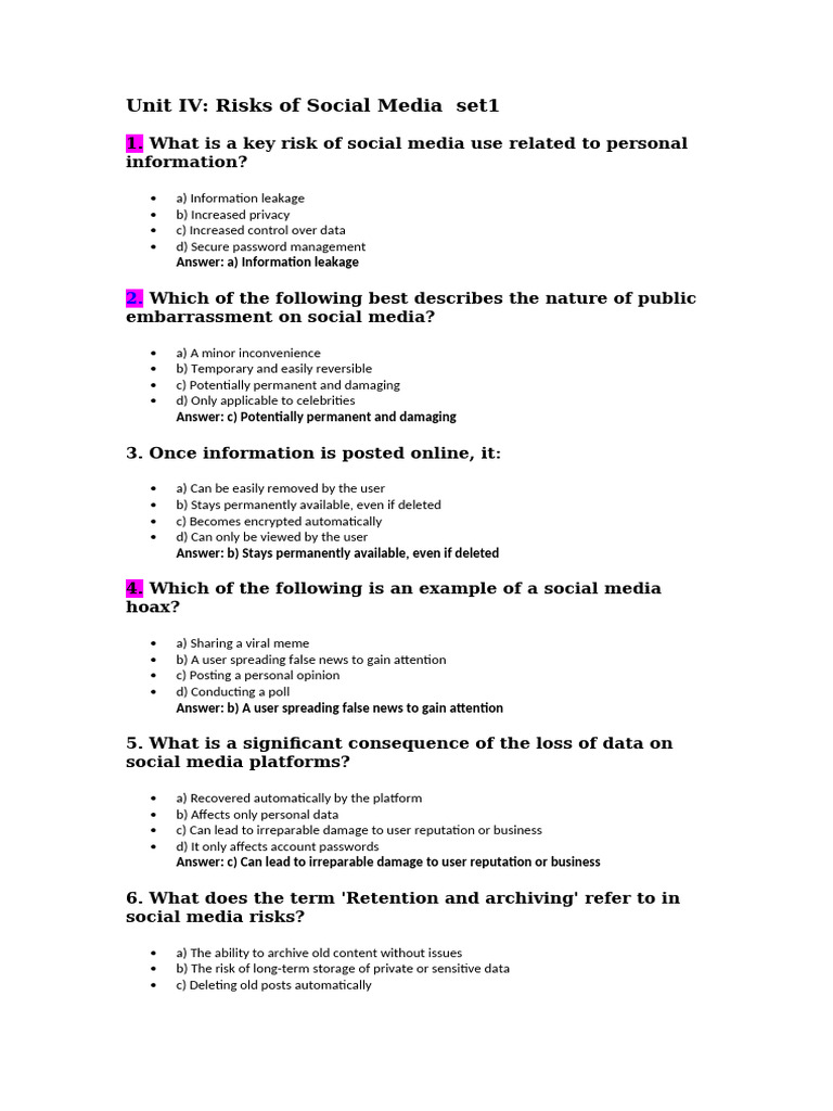 Enhancing Social Media Security Practices | PDF | Popular Culture ...