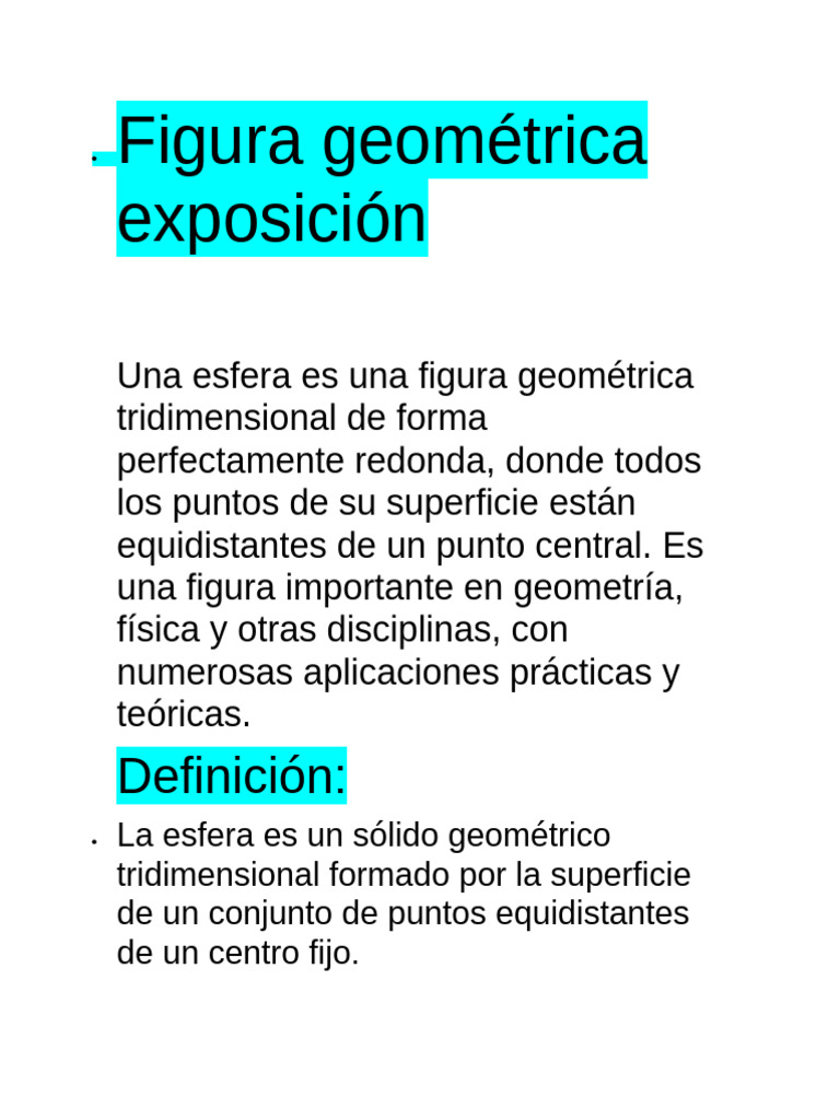 Figuras Geometricas | PDF | Esfera | Geometría