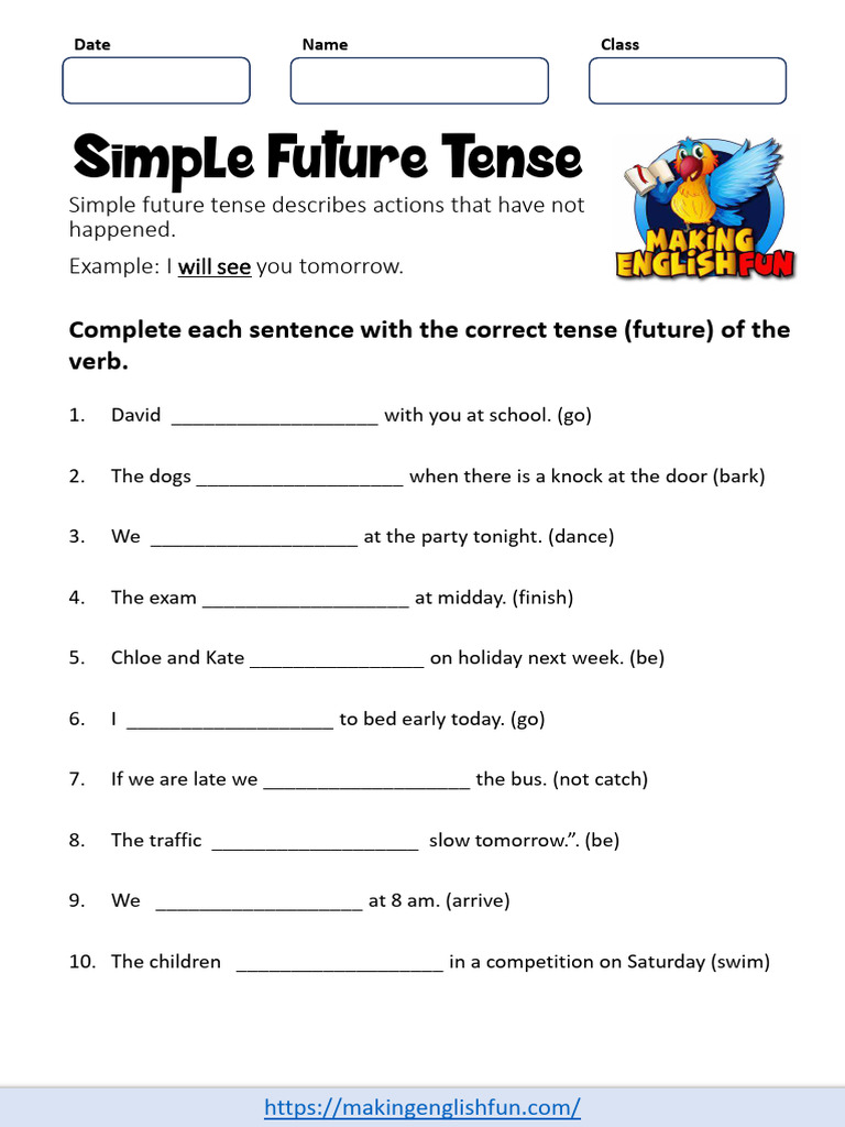 Grade 3 Simple Future Tense Practice | PDF | Chess Openings | Chess Theory