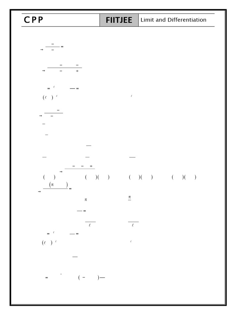Basic Limit and Differentiation | PDF | Chess Theory | Chess