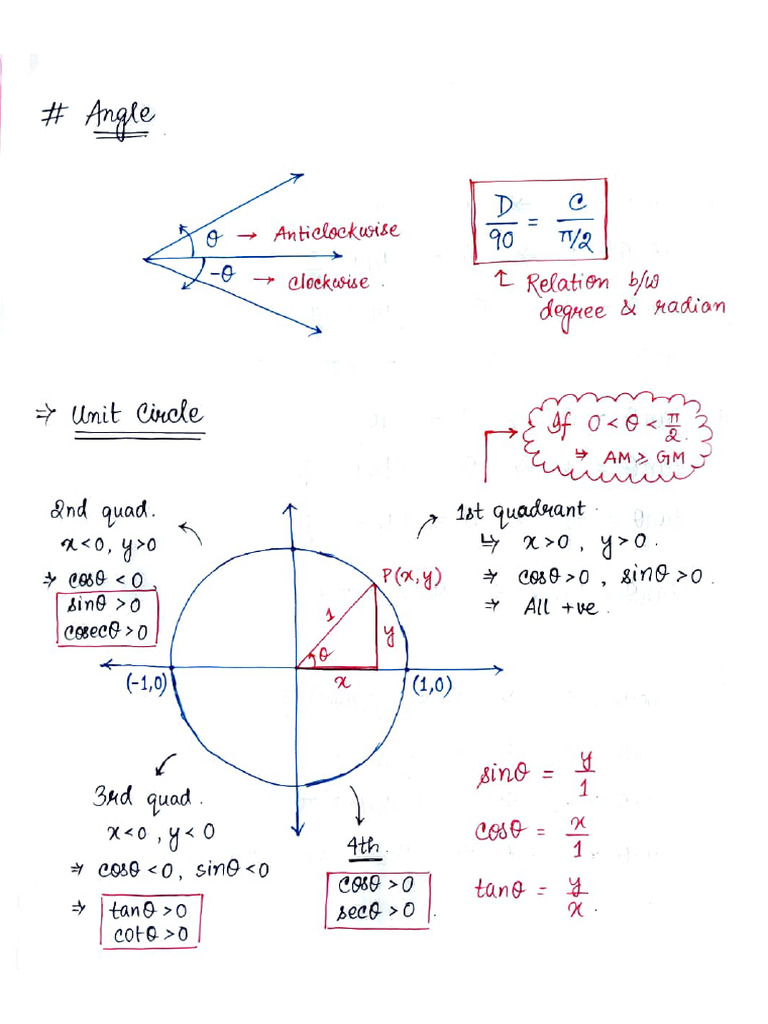 Trigo Notes | PDF