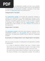 Identifying IV and DV in Experiments | PDF | Experiment