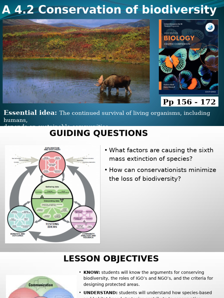 A 4.2 Conservation of Biodiversity | PDF | Biodiversity | Conservation ...