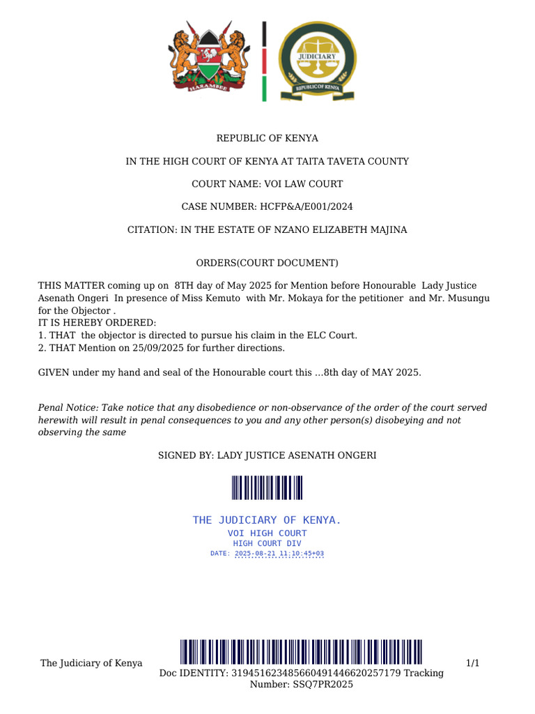 Court Order Voi High Court | PDF