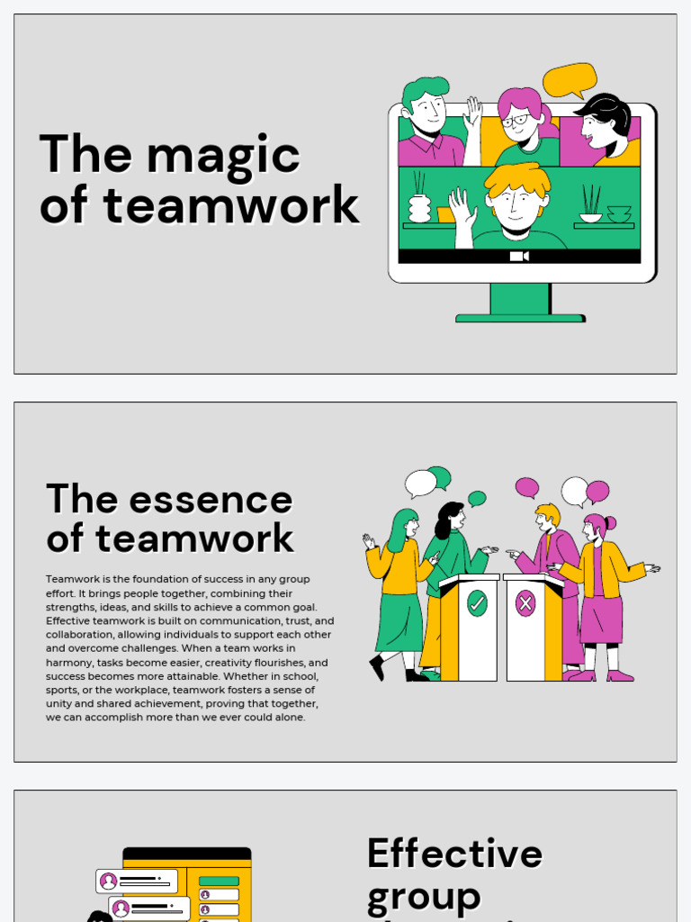 The Magic of Teamwork | PDF | Diversity (Business) | Collaboration