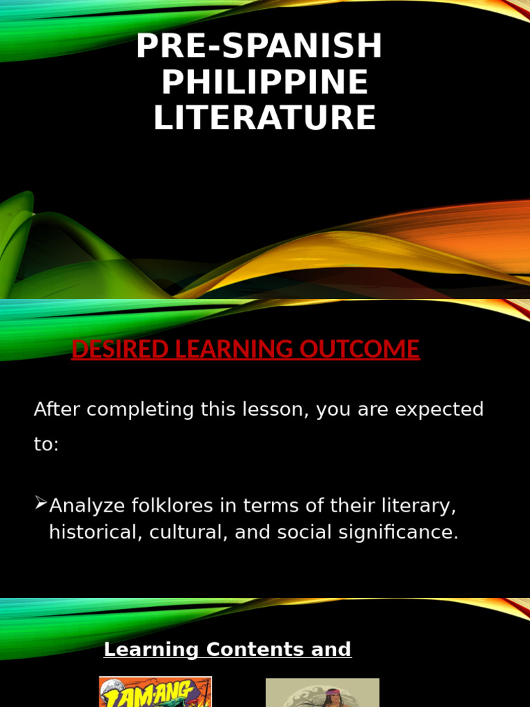 Pre-Spanish Philippine Lit - 1.2 | PDF | Cultural Anthropology