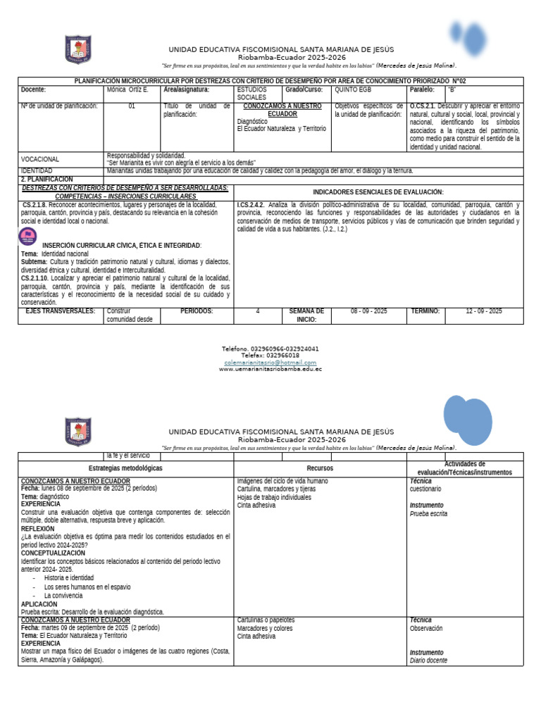 Plan 02 Eess | PDF | Plan de estudios | Ecuador