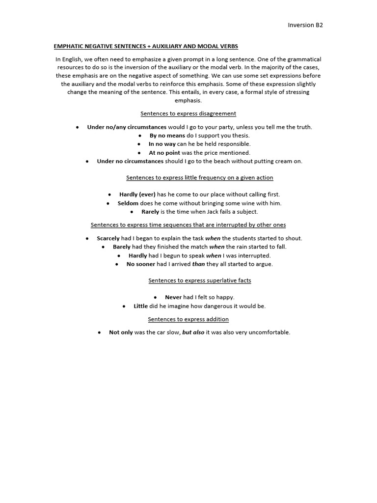 Inversion and Inverted Conditionals b2 c1 | PDF | Semantics | Semantic Units
