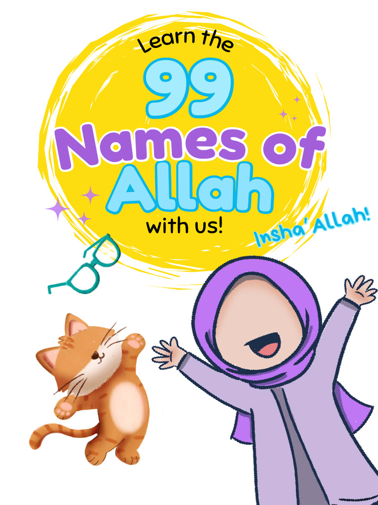 99 Names of Allah Memorization Guide | PDF | Semitic Words And Phrases ...