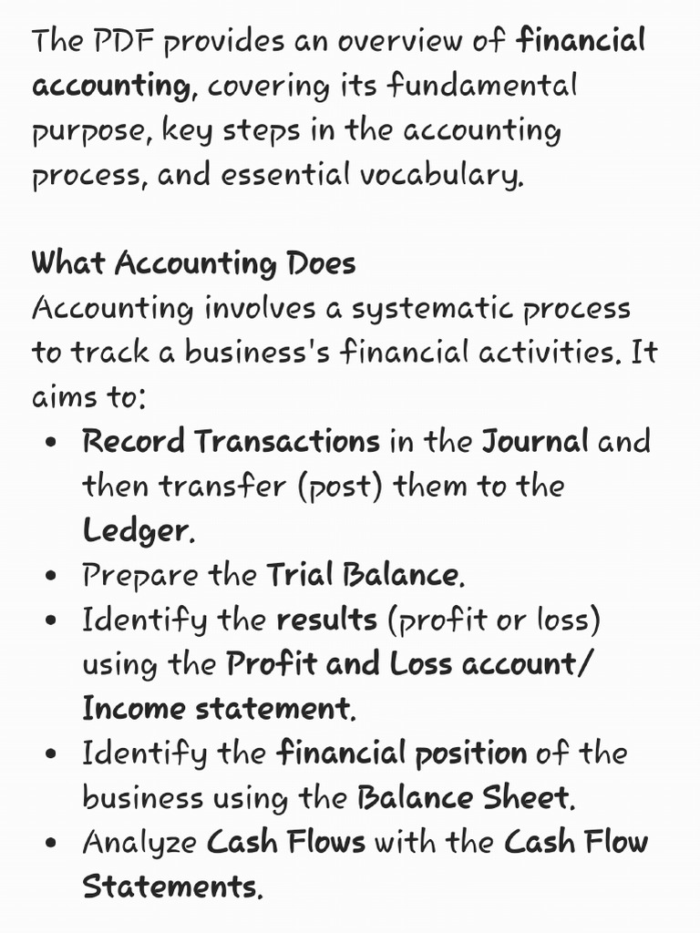 Financial Accounting Notes-1 | PDF