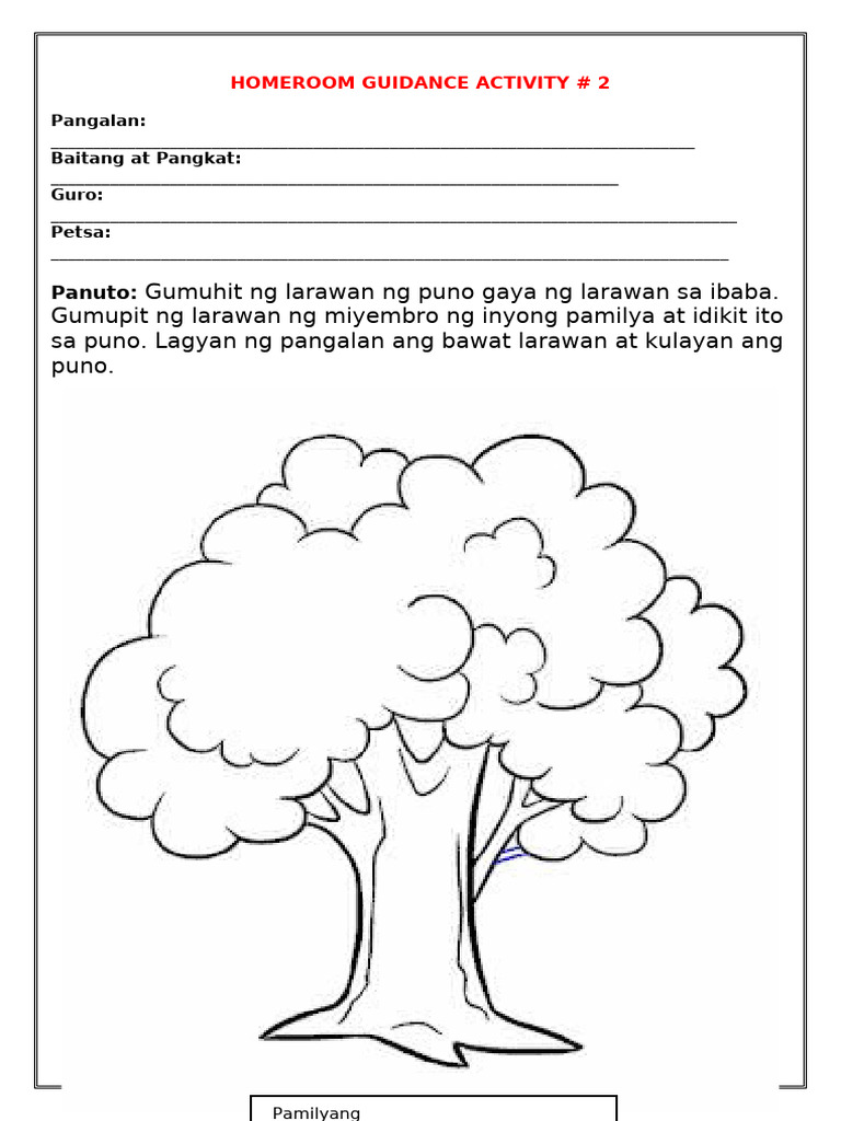 Homeroom Guidance Activity Activity No. 2 (Week 2 October 1 2021) | PDF