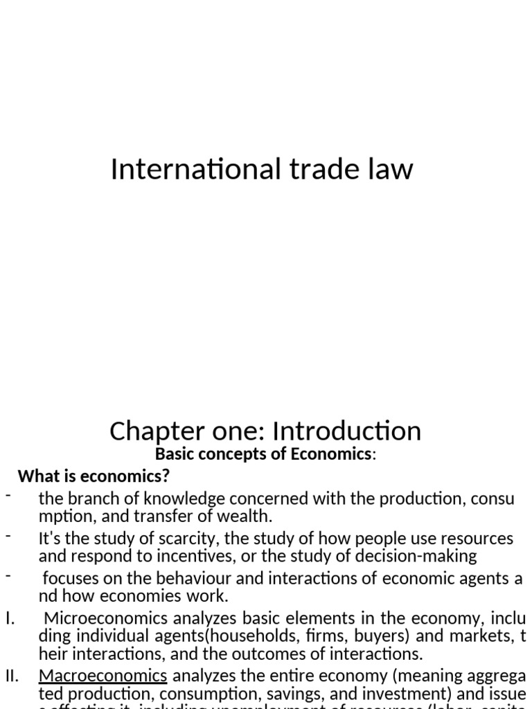 Understanding International Trade Law | PDF | Market Access | World ...