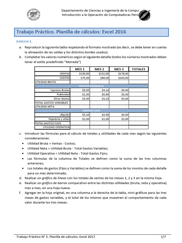 Practico - Excel | PDF | Microsoft Excel | Informática