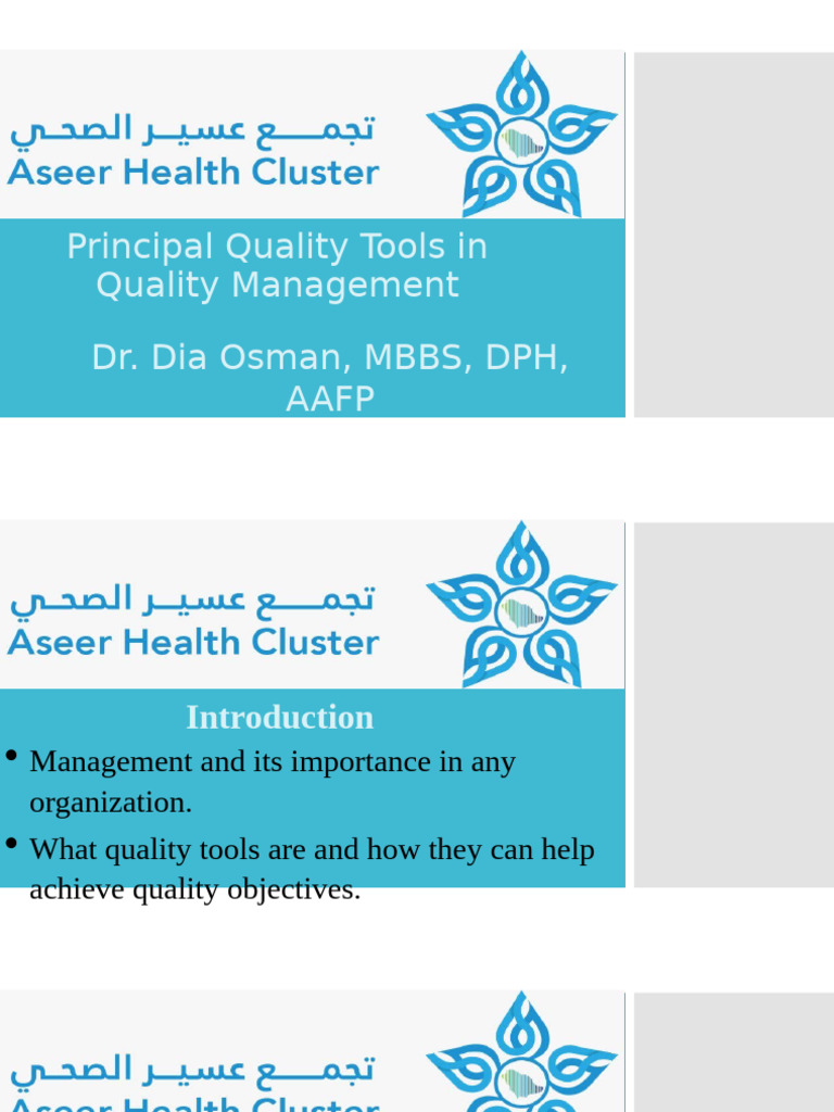 principals of quality management tools | PDF