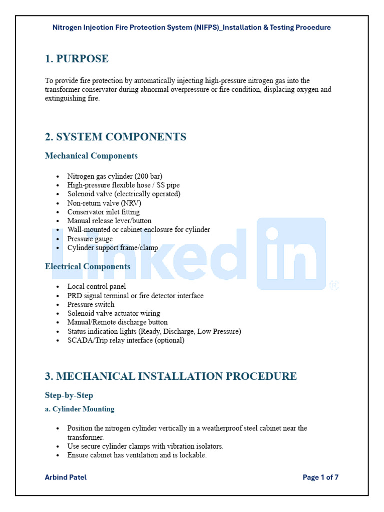 NIFPS - Installation & Testing Procedure | PDF | Valve | Pipe (Fluid ...
