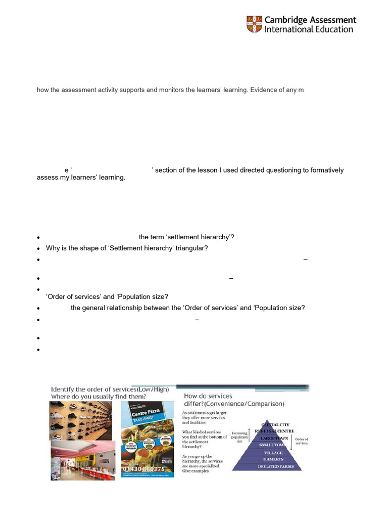 Formative Assessment Activity | PDF | Learning | Thought