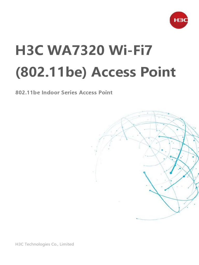 H3C WA7320 Wi-Fi 7 802.11be Indoor Access Points Data Sheet - 20250703 ...