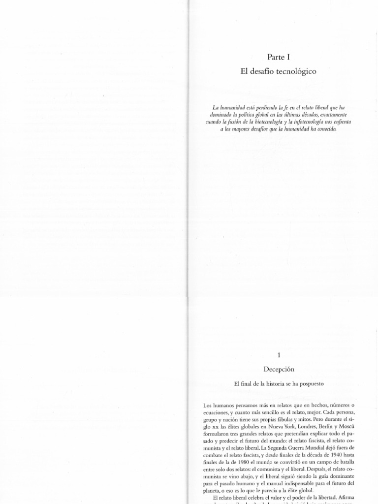 21 Lecciones para El Siglo Xxi. | PDF