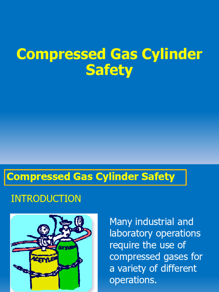 Compressed Gas Cylinder Safety Guide | PDF | Valve | Gases
